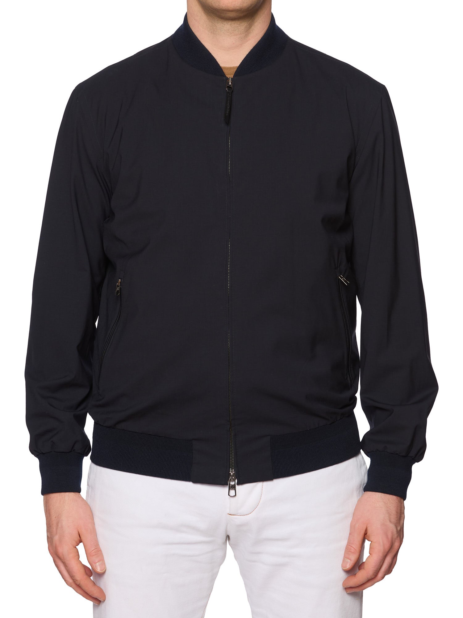 ERMENEGILDO ZEGNA "Trofeo Elements" Blue Elements Trofeo Wool Bomber J
