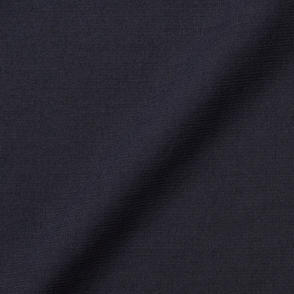 Kiton KIRED "Positano" Millennium Blue Exclusive Crepe Cotton Polo Shi