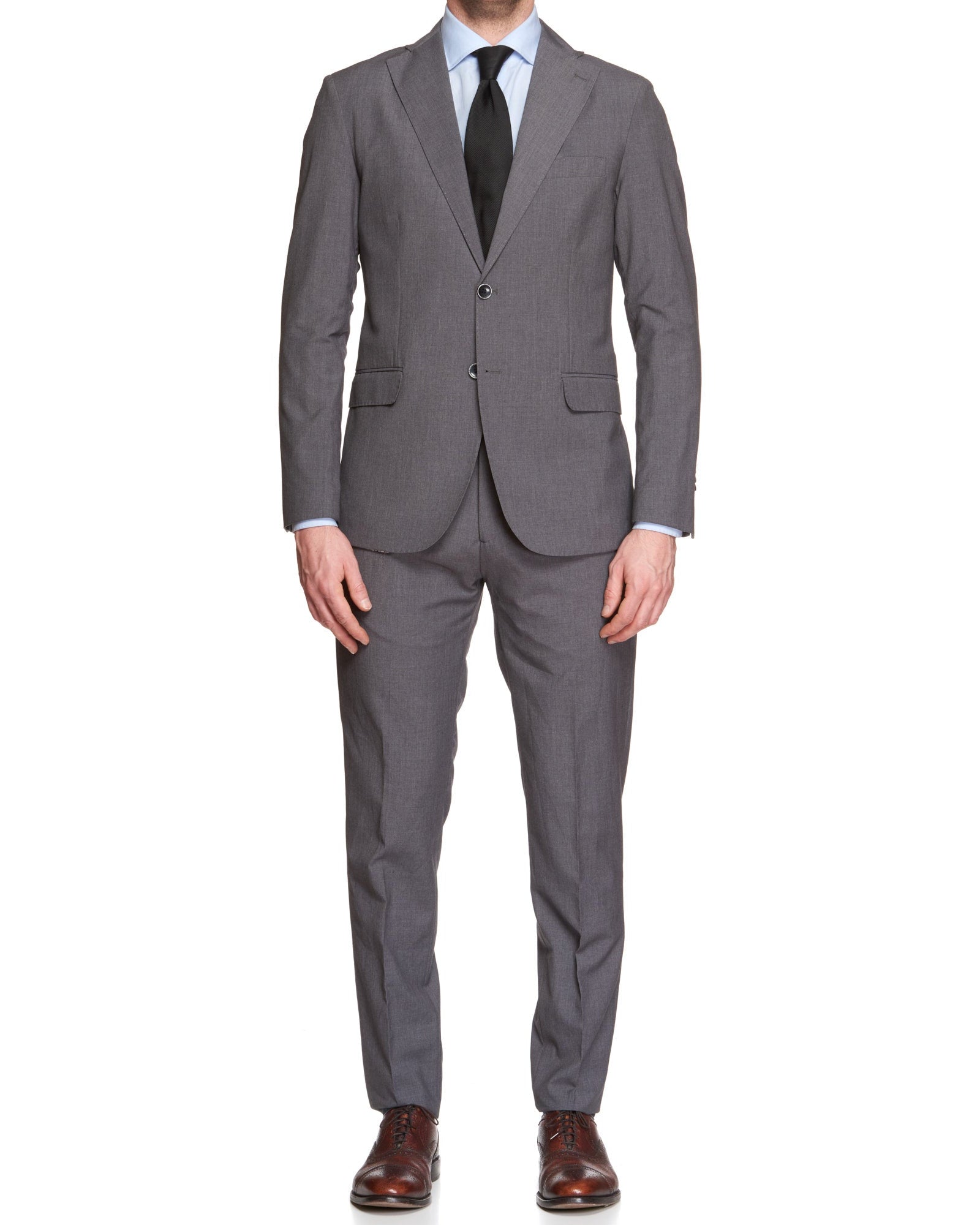VINCENZO PALUMBO Napoli Gray Wool Business Suit NEW